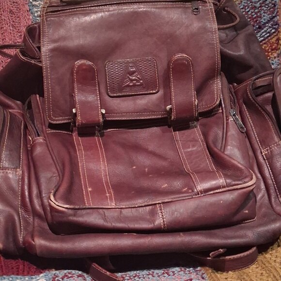 LOBO CUERROS | Other | Lobo Cuerros Vintage Brown Leather Backpack ...